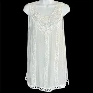 Forgotten Grace | Tops | Forgotten Grace White Crochet Lace Boho ...